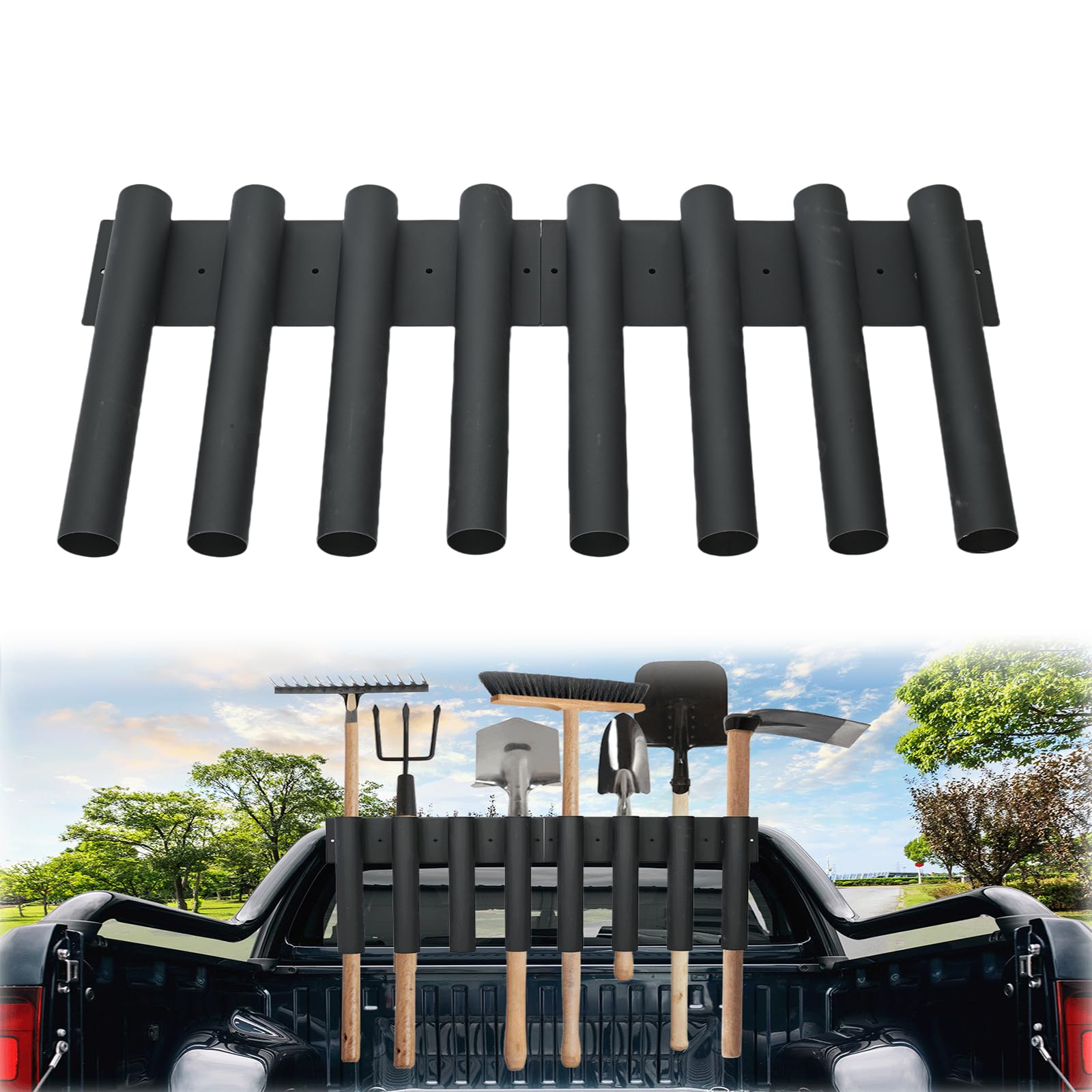 Snapklik.com : Mopam Shovel Holder For Truck Landscape Hand Tool Rack