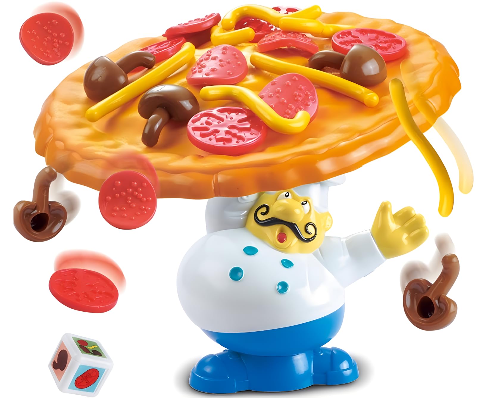 Amazon.com: Trisquirrel Topple Pizza Game,Tabletop Balancing Pizza Toy ...