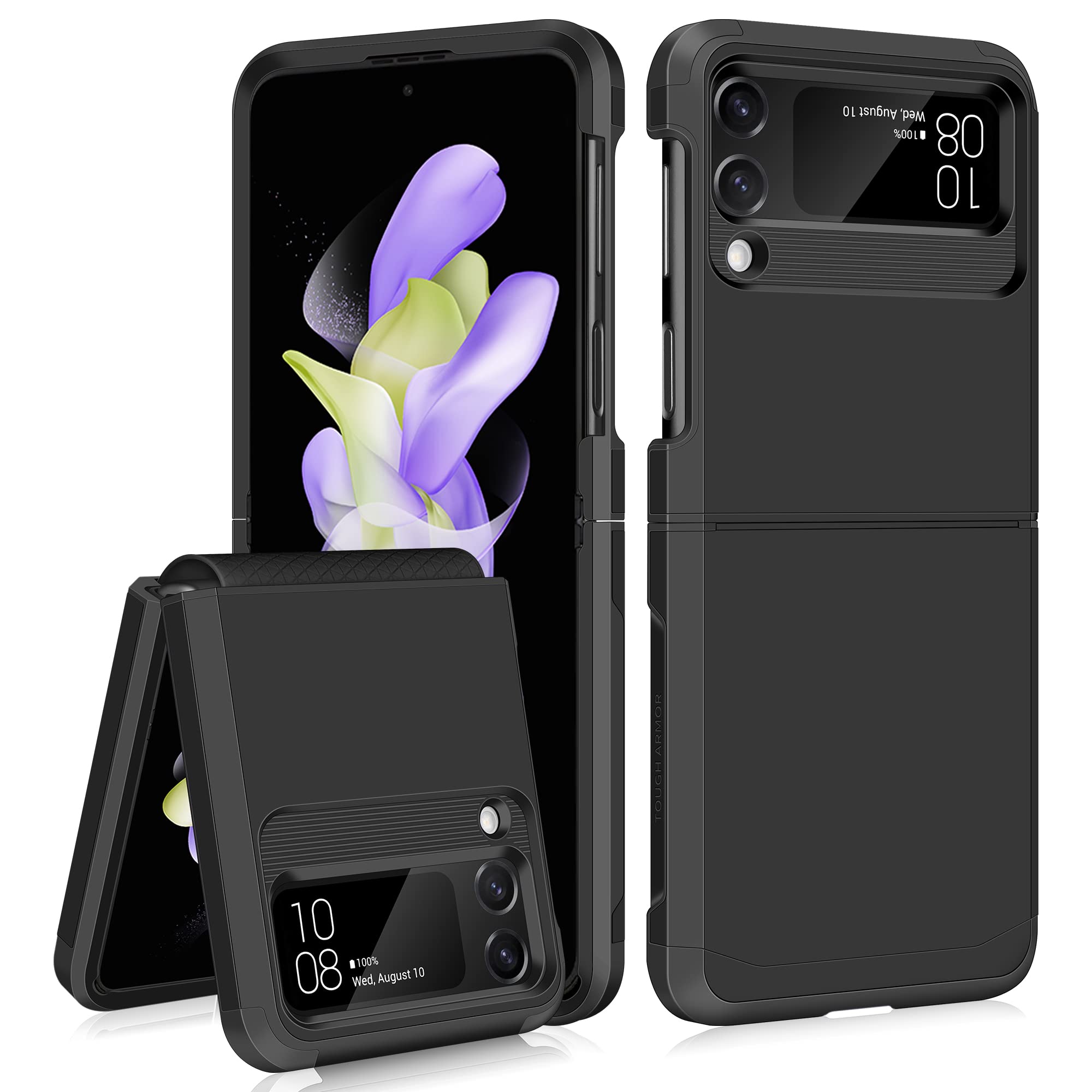 Amazon.com: SAMONPOW for Samsung Galaxy Z Flip 4 Case, Z Flip 4 Case ...