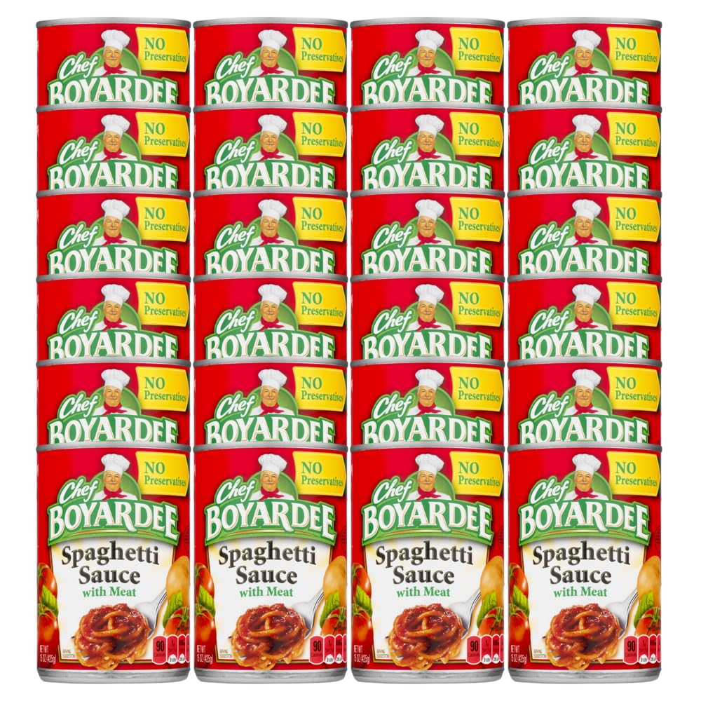 Amazon.com : Chef Boyardee Spaghetti Sauce With Meat, 15 Oz Cans (Pack ...