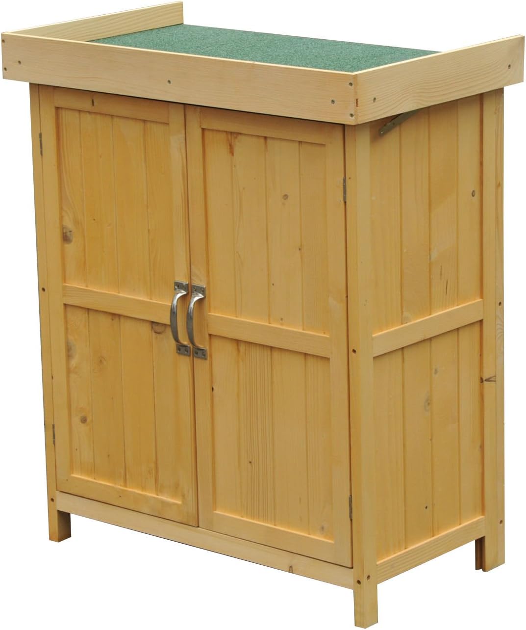 Outsunny Wooden Chest Garden Tool Storage Box Outdoor Cupboard Wood ...