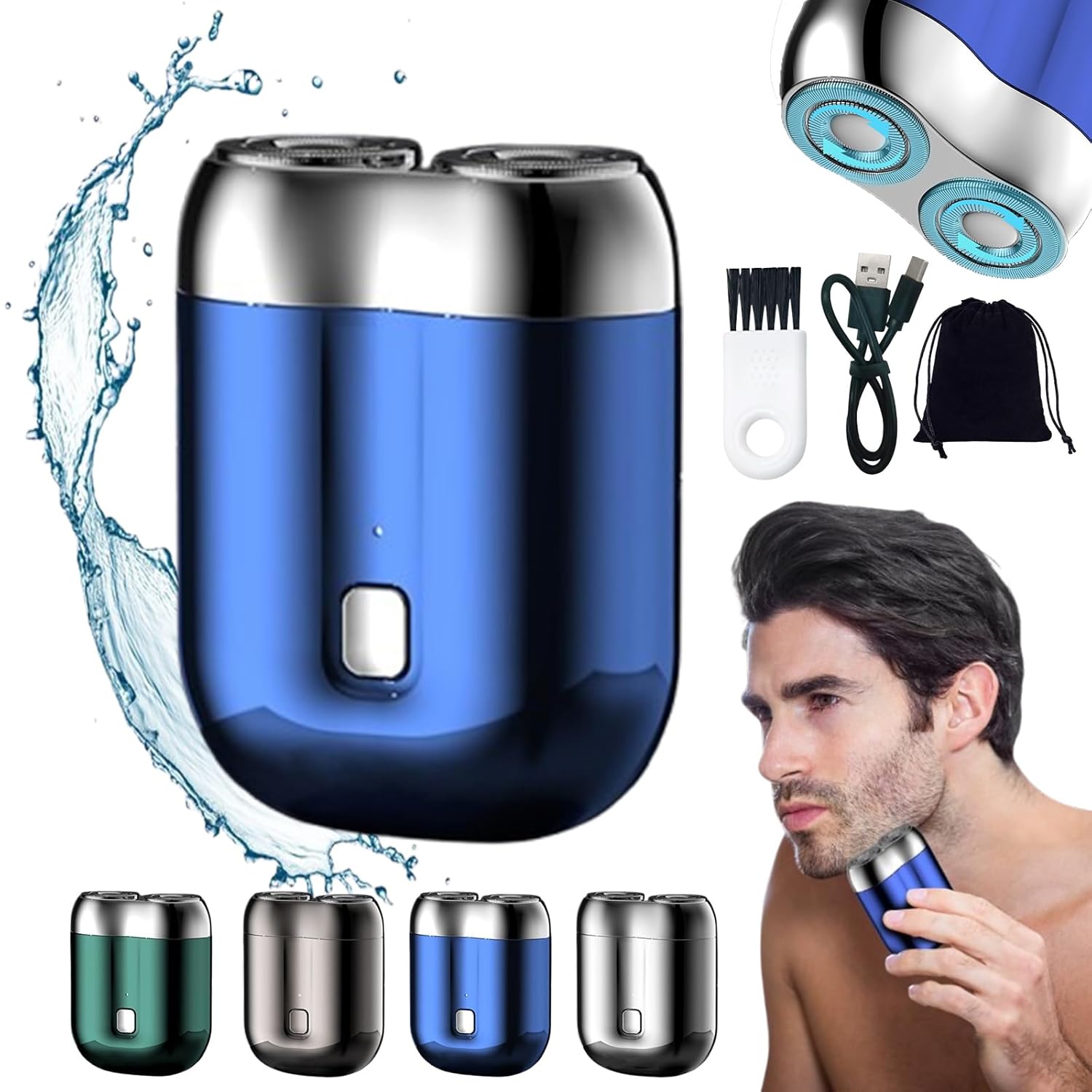 Amazon.com: Peonly Electric Razor, Peonly Rechargeable Waterproof ...