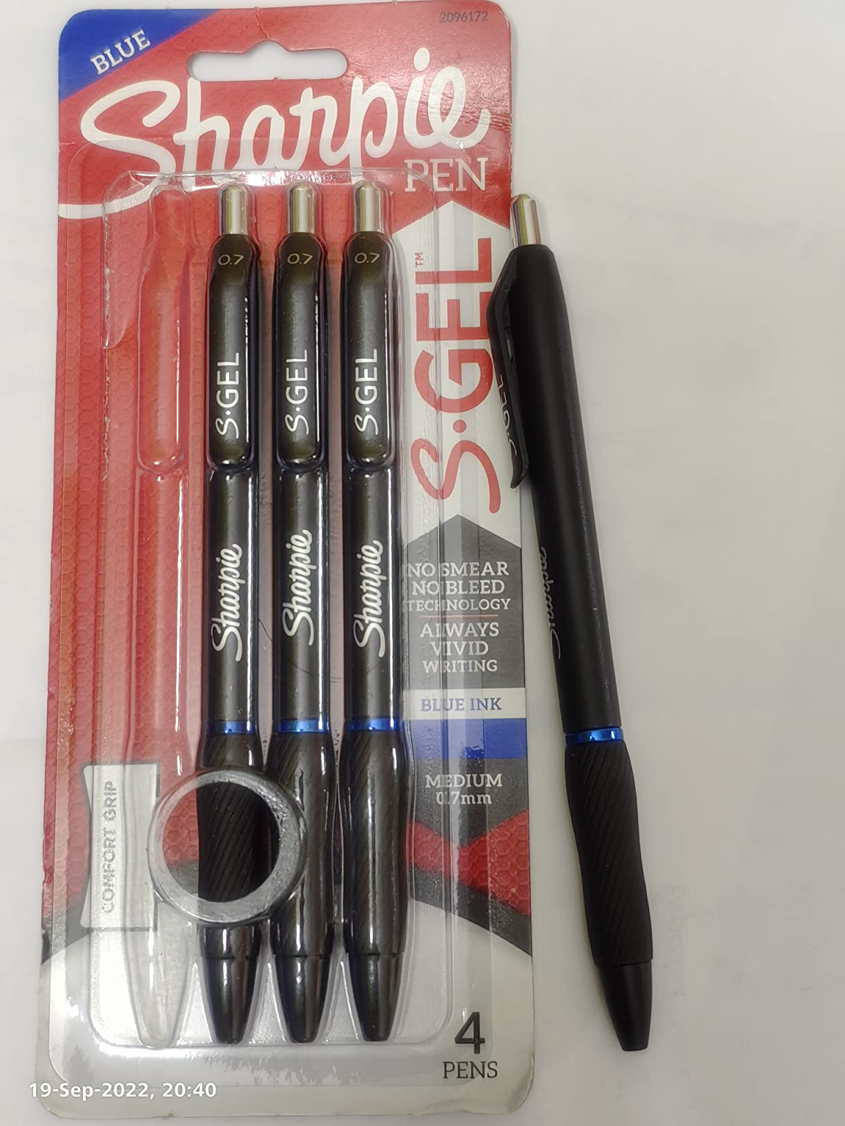 SHARPIE Blue Colour S-Gel Pen Set for Students| Water Proof ink for ...