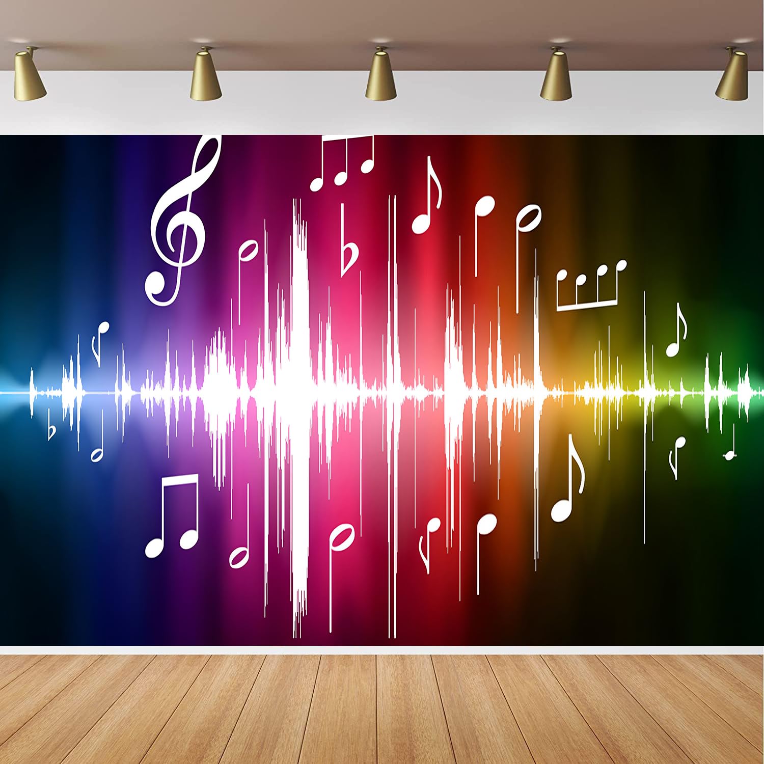 Neon Colorful Music Symbols