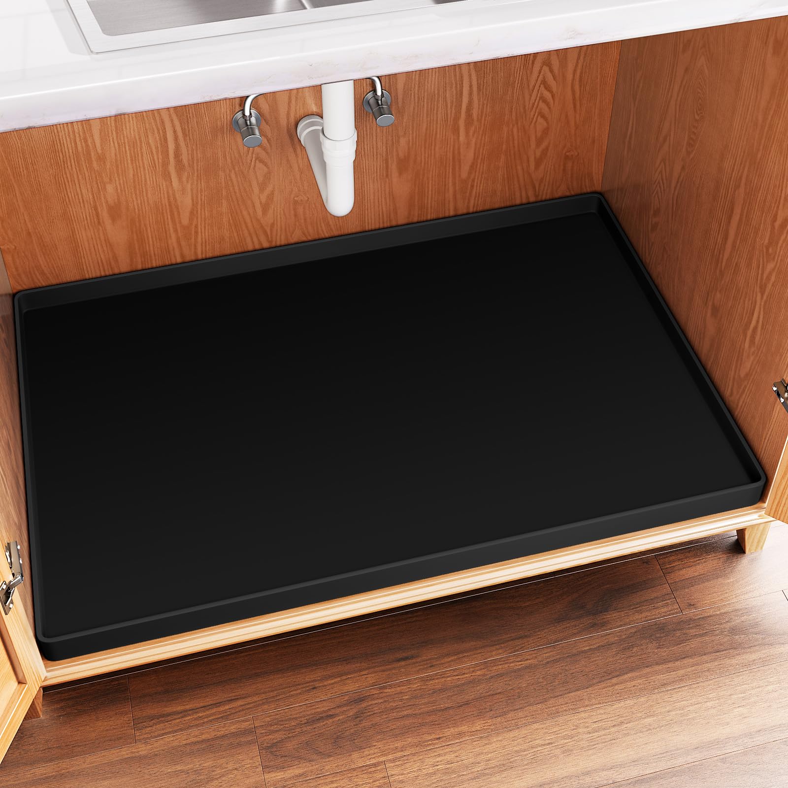 Amazon.com: FLATO Under Sink Mat for Kitchen Waterproof 34" x 22 ...