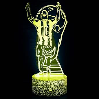 GZWEICAN Football Night Light for Boys,16 Color Changing Dimmable with ...