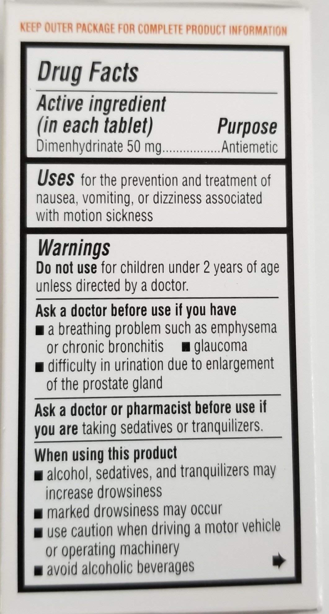 Snapklik.com : Driminate Generic For Dramamine Motion Sickness 50 Mg ...