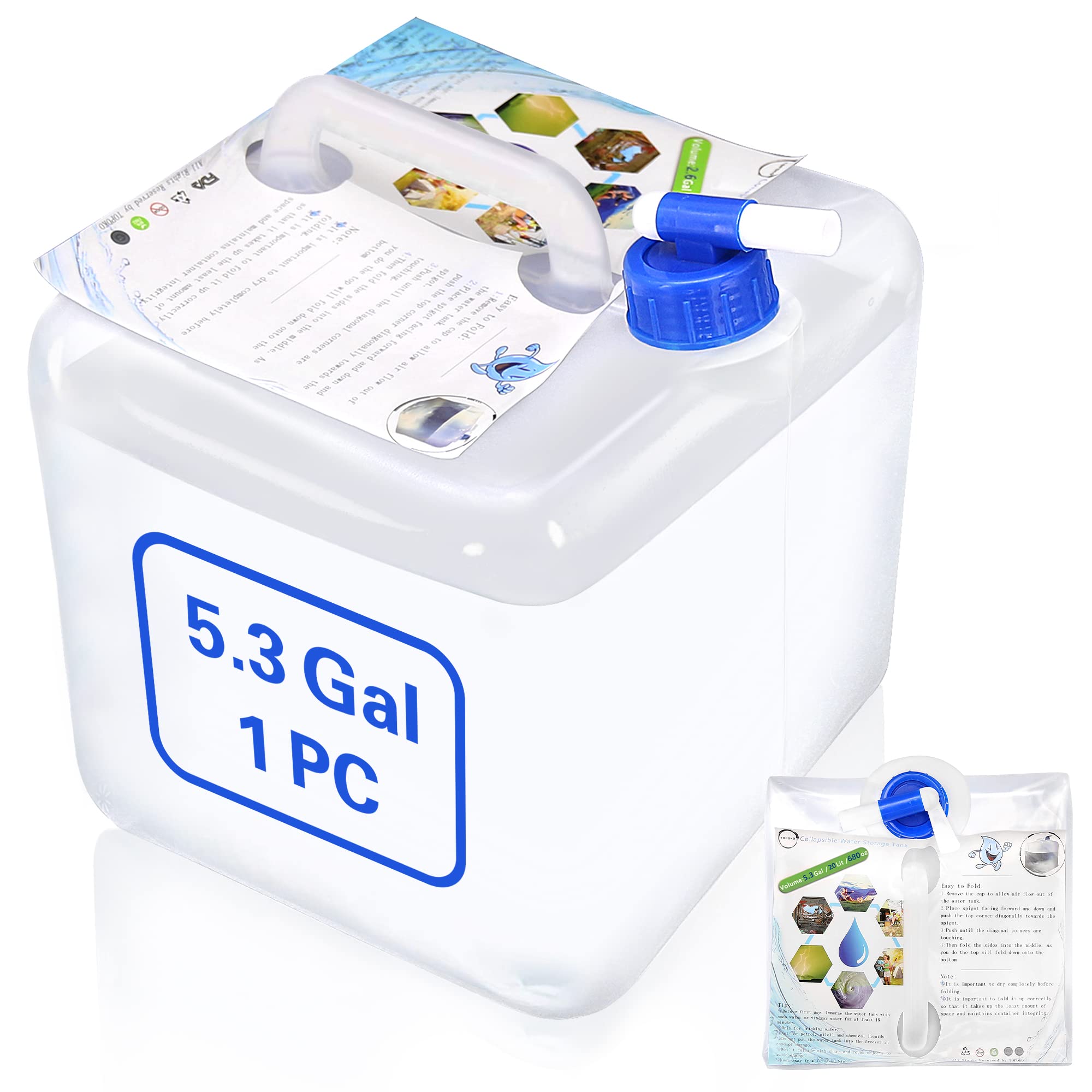 Snapklik.com : TOPOKO Camping Water Storage Containers - BPA Free Water ...