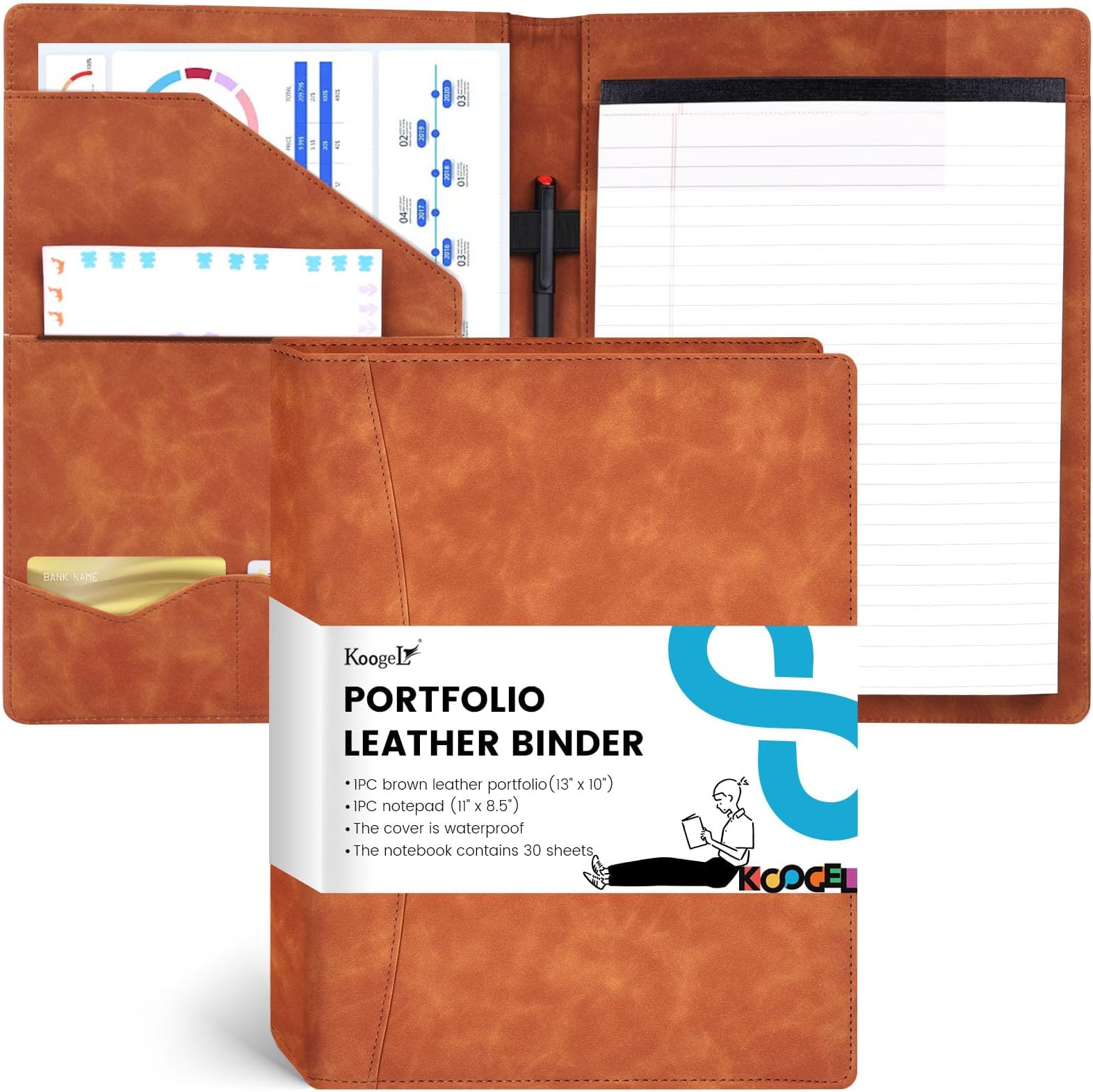 Amazon.com : Gorbado Padfolio/Portfolio Binder, Mini Padfolio Portfolio ...