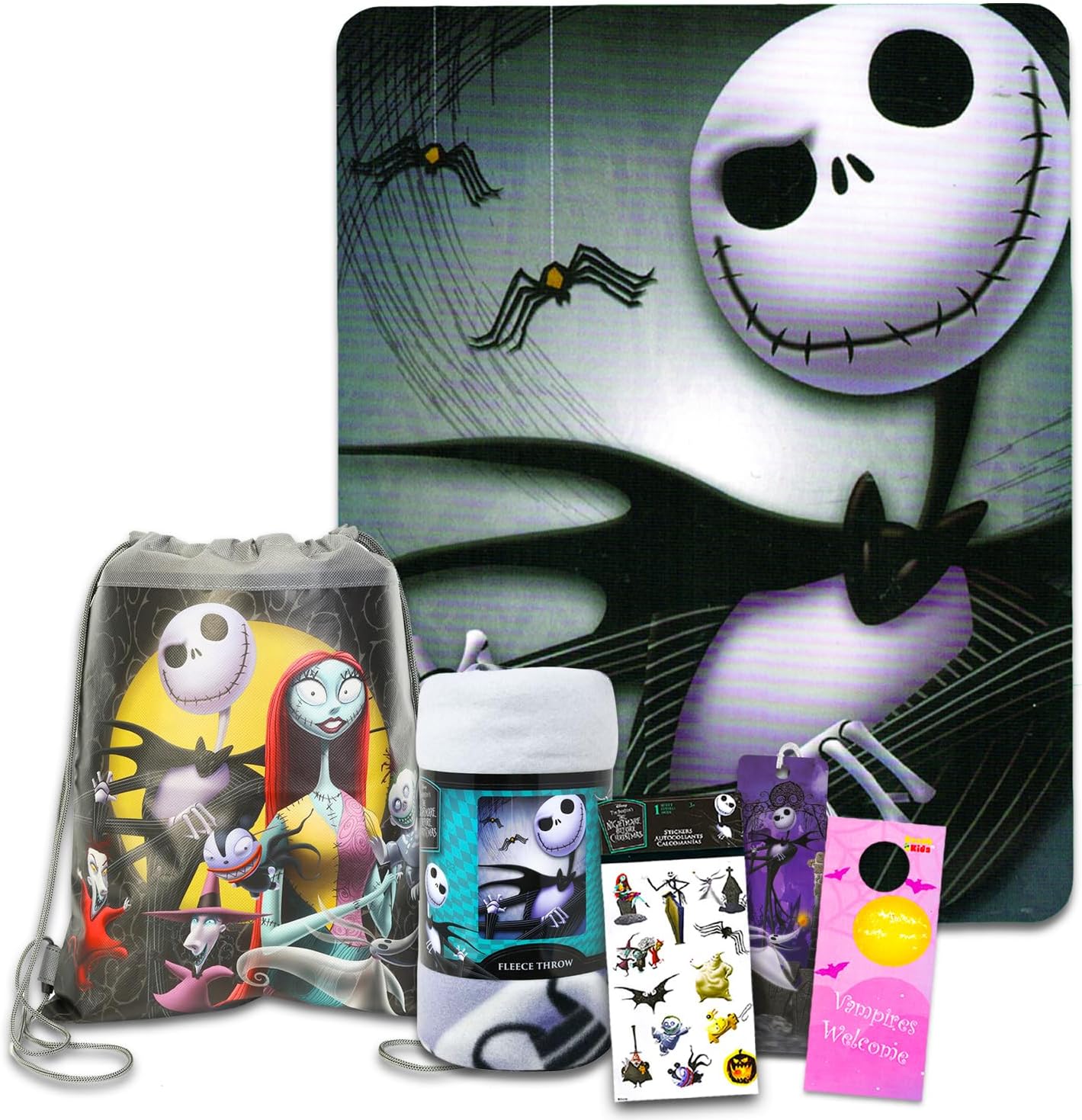 Amazon.com: Nightmare Before Christmas Sleepover Set for Girls - Bundle ...