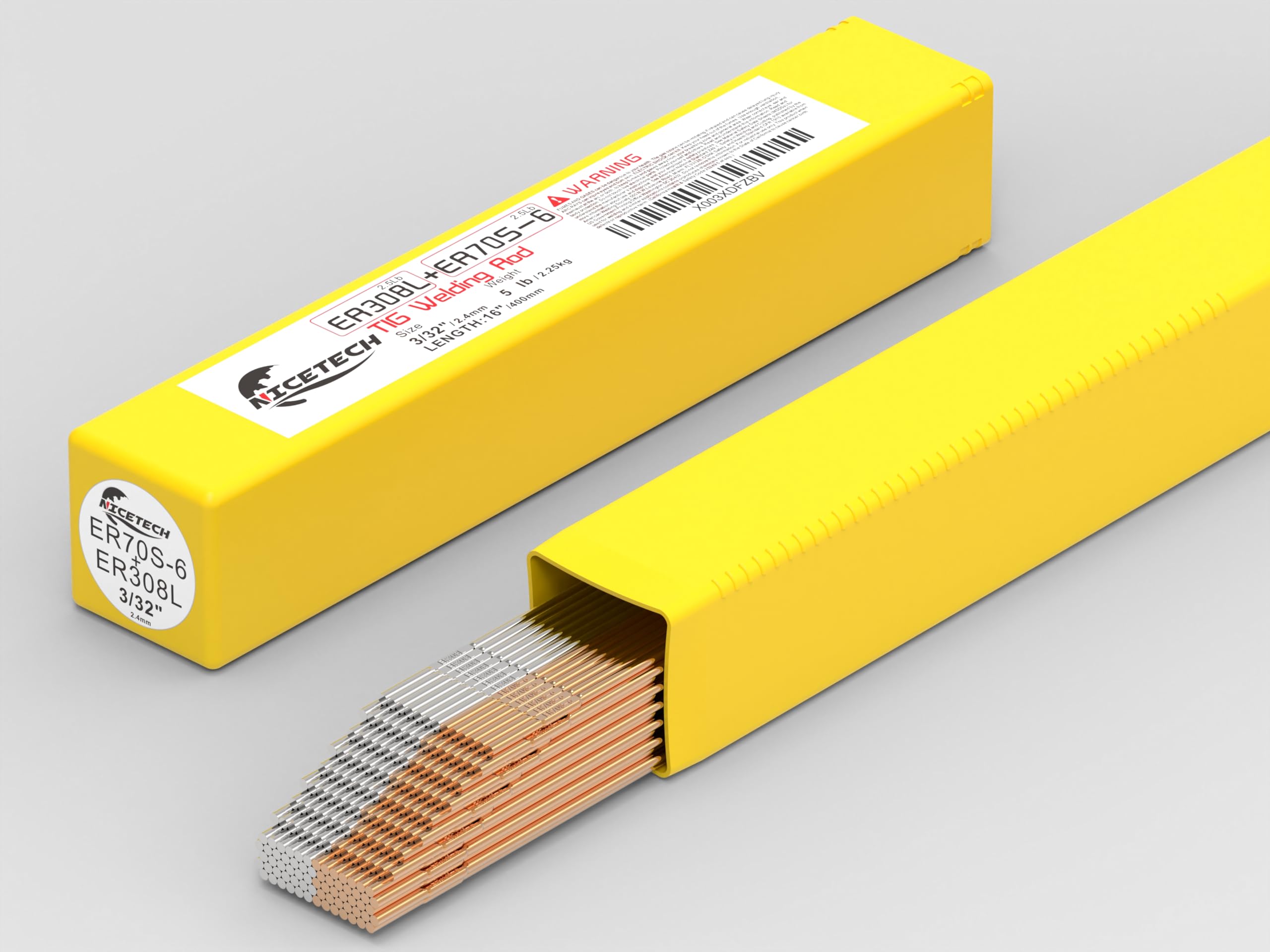 NICETECH TIG Welding Rod (ER308L+ER70S-6, 3/32"x16" 5LBS) - Amazon.com