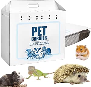 Teling 30 Pack Disposable Cardboard Pet Carrier 11 x 8 x 6 Inches ...