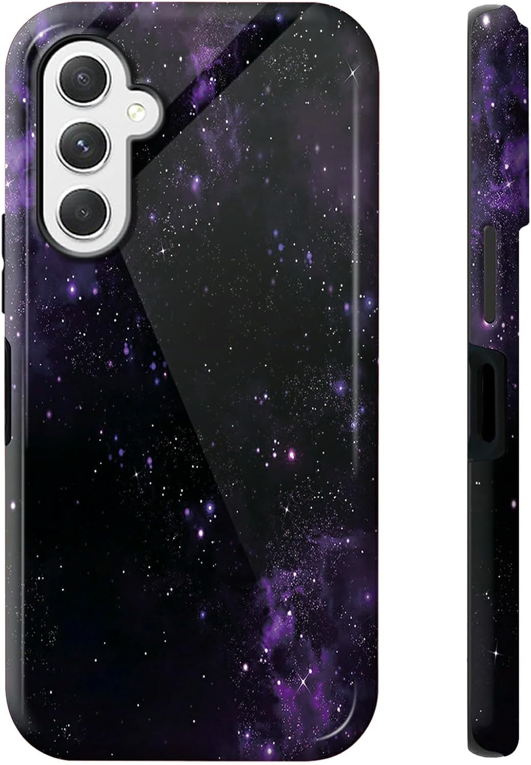Amazon.com: BWEGRHE Purple Galaxy Phone Case for Samsung Galaxy A14 5G ...