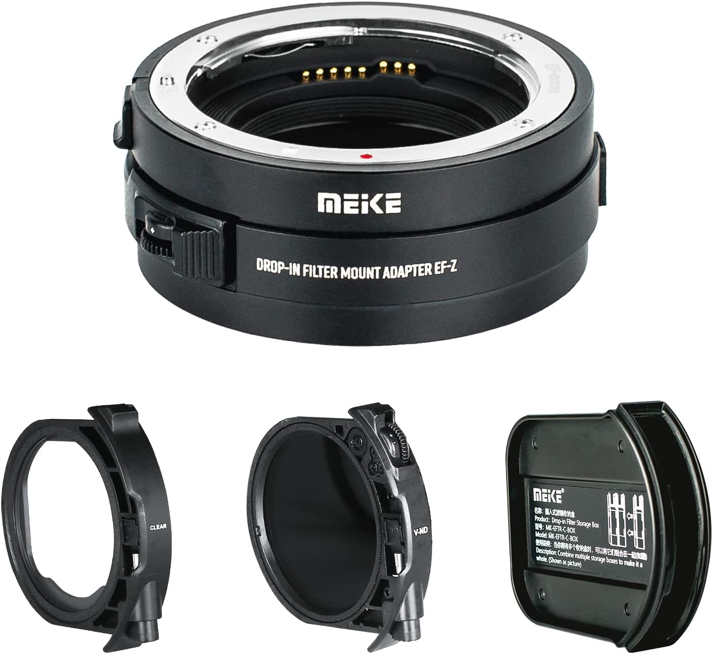 Amazon.com : Meike MK-EFTZ-C VND Drop-in Filter Auto-Focus Mount Lens ...