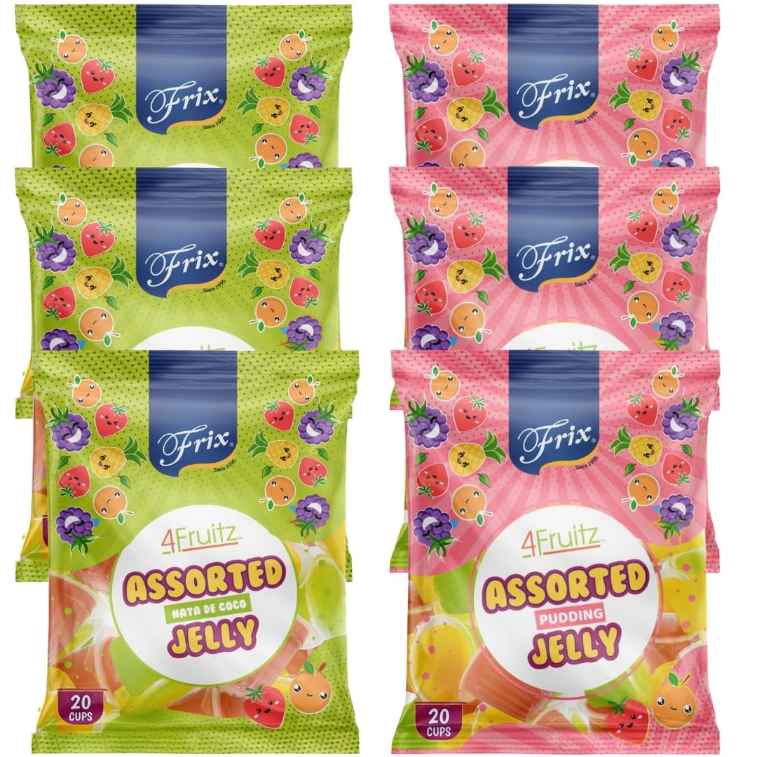 Frix Nata De Coco Jelly & Pudding Jelly (300g x 6 Packs) : Amazon.in: Grocery & Gourmet Foods