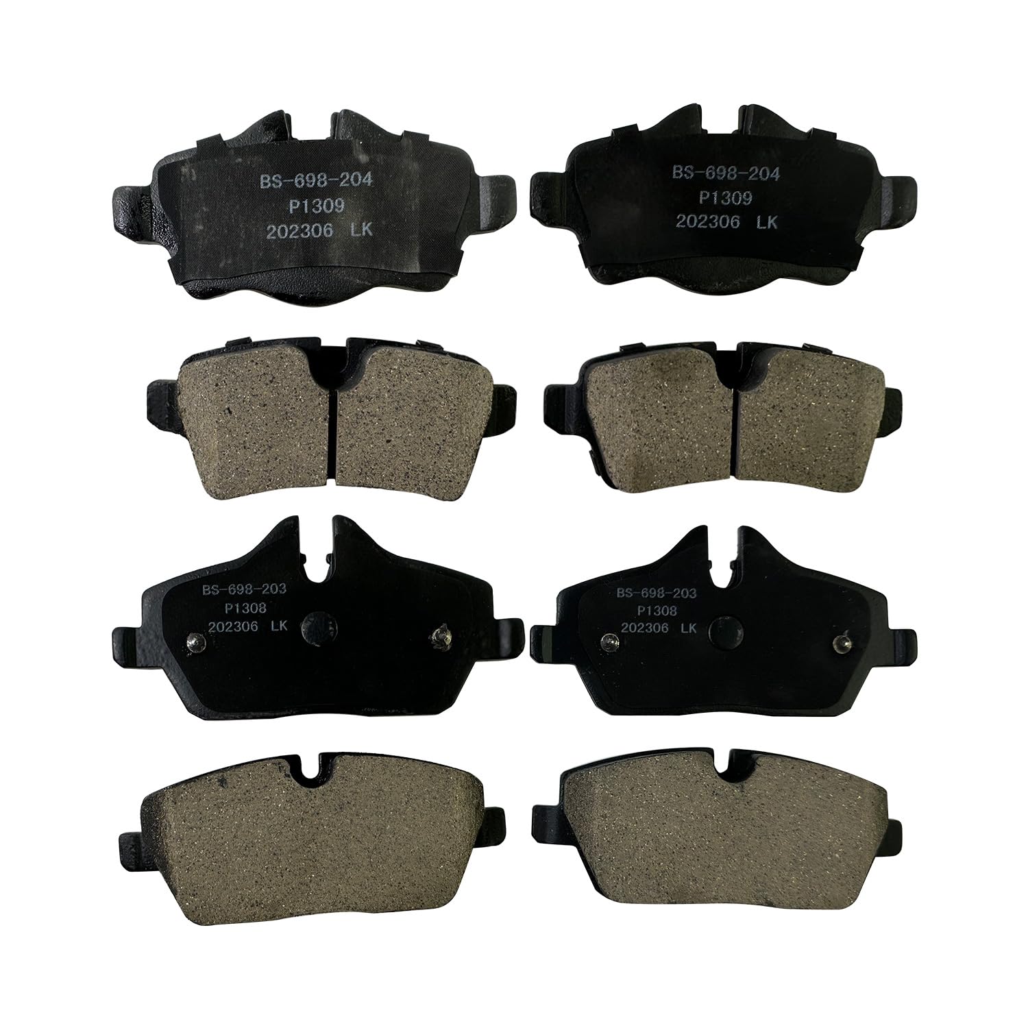 Amazon.com: IBESTWOLF Front and Rear Ceramic Brake Pads for 2007-2015 ...