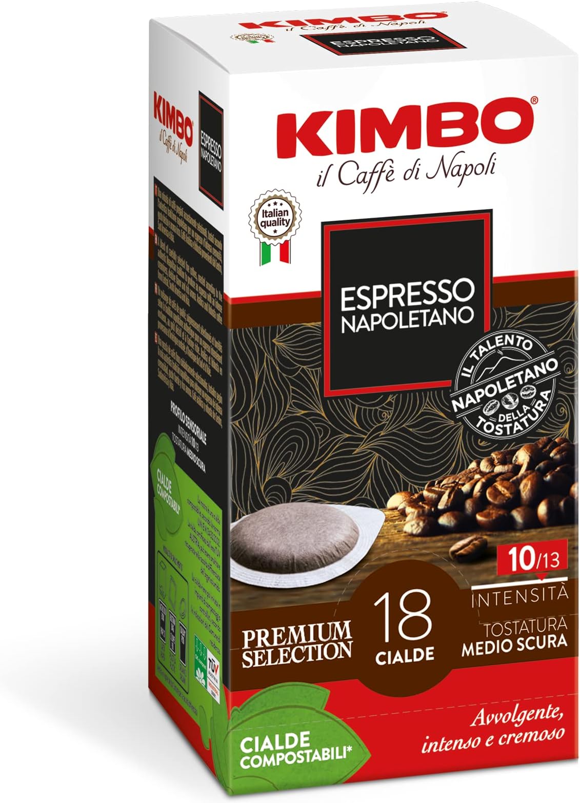 Amazon.com: Kimbo Espresso Pods Cialde Espresso - 18 in a Box : Grocery ...