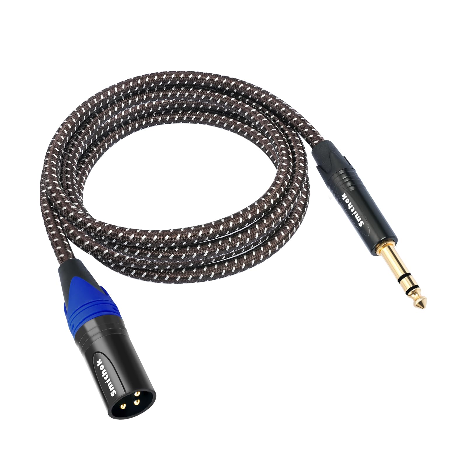 Amazon.com: Smithok 1/4" to XLR Cable,Heavy Duty Nylon Braided,Gold ...