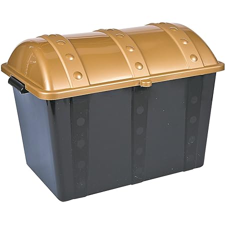 Amazon.com: Large Kids Treasure Chest - Plastic Storage Bin Great for ...