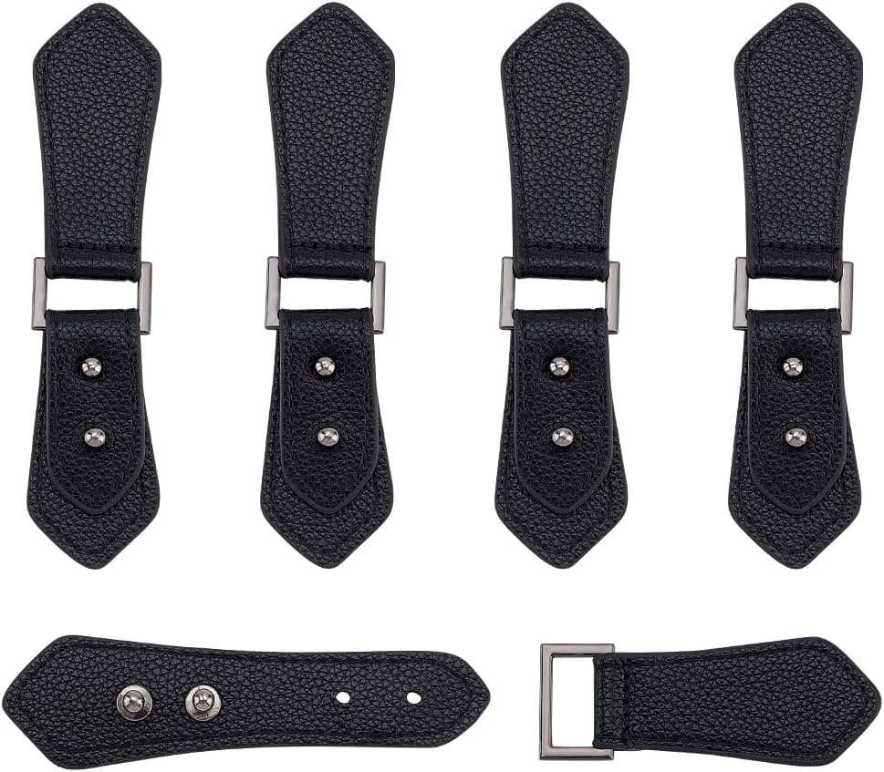 Amazon.com: AHANDMAKER 5 Sets PU Leather Cloak Clasp Fasteners, Black ...