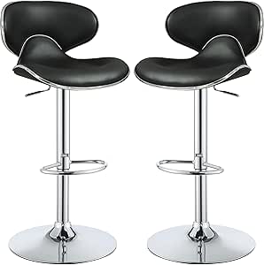 Amazon.com: Coaster Home Furnishings Edenton Upholstered Adjustable Bar ...