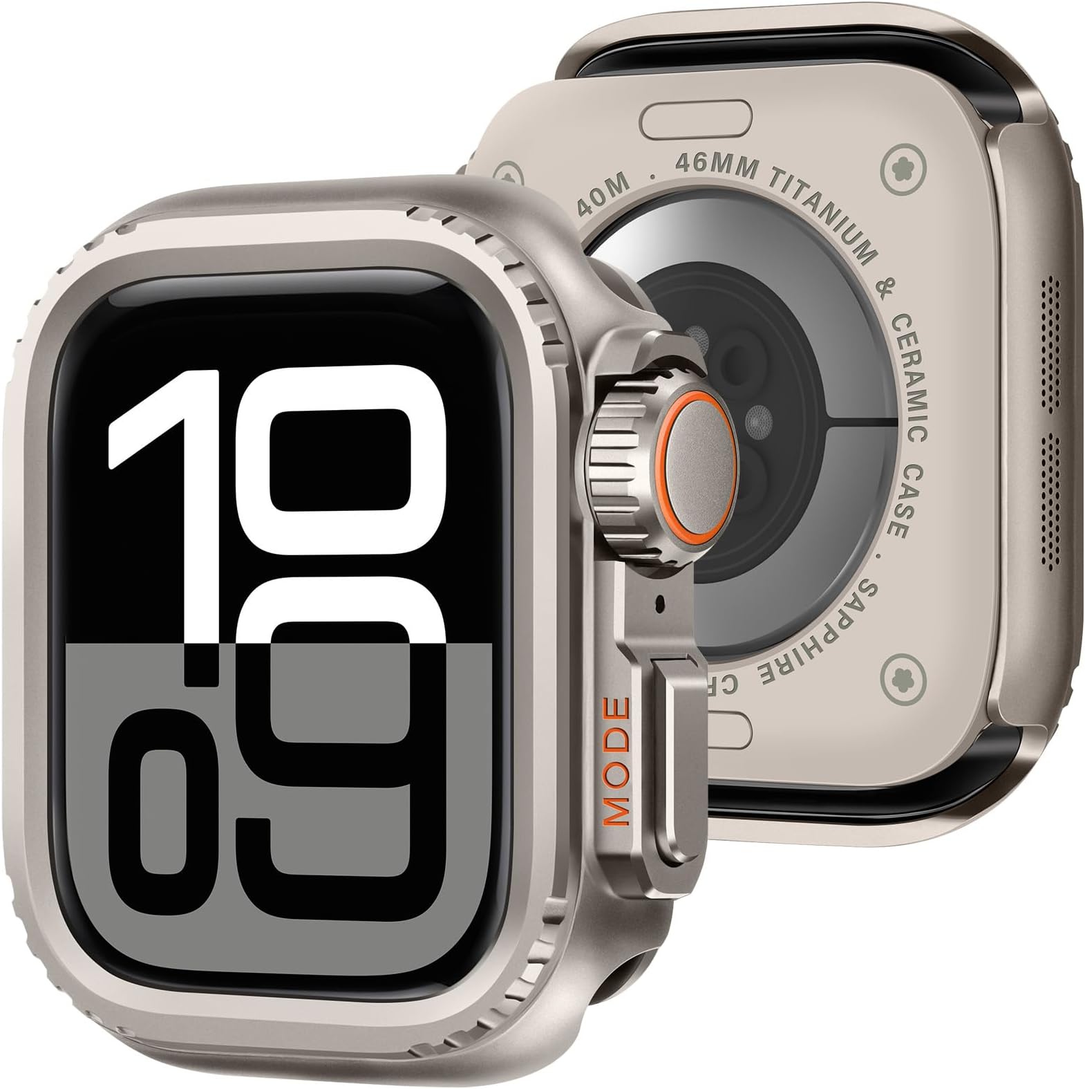 Bisikor 2 in 1 Metal Case Compatible with Apple Watch Series 10 46mm ...