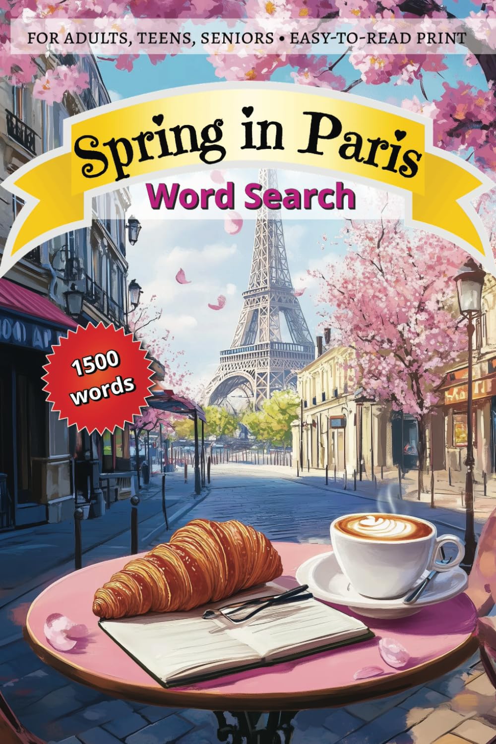 Spring in Paris Word Search Puzzle Book: A Fun and Relaxing Puzzle Book ...