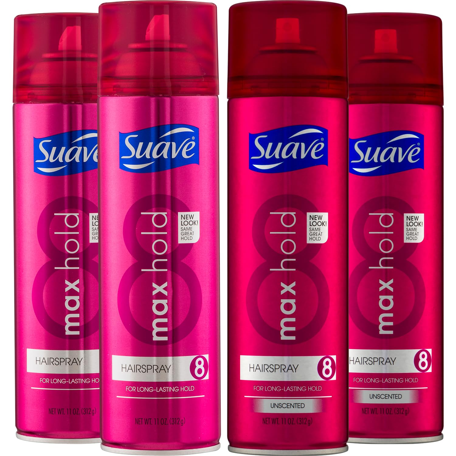 Amazon.com : Suave Hairspray, Max Hold Bundle – Scented + Unscented ...