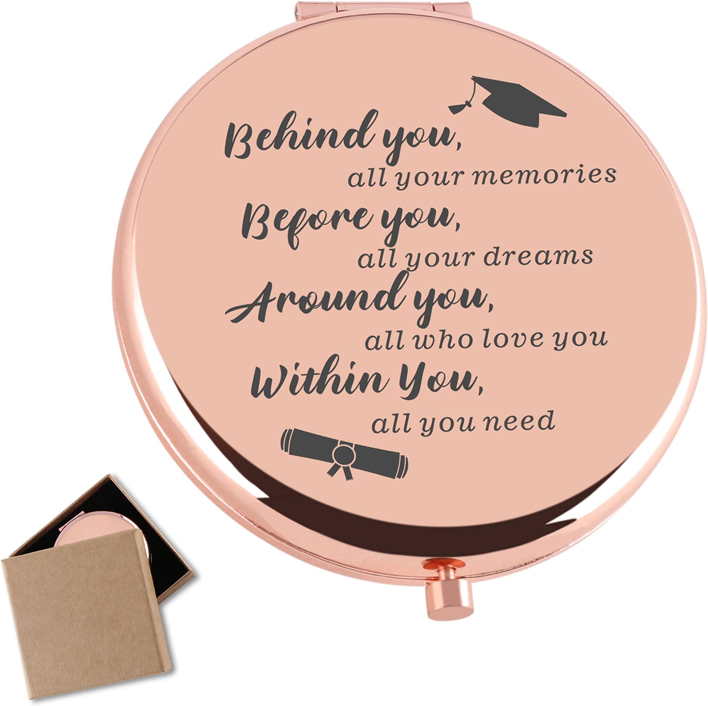 Amazon.com: Cawnefil Graduation Gifts for Her Travel Compact Mirror ...