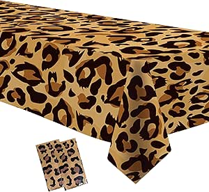 Amazon.com: Xenorik Leopard Print Party Tablecloths Supplies ...