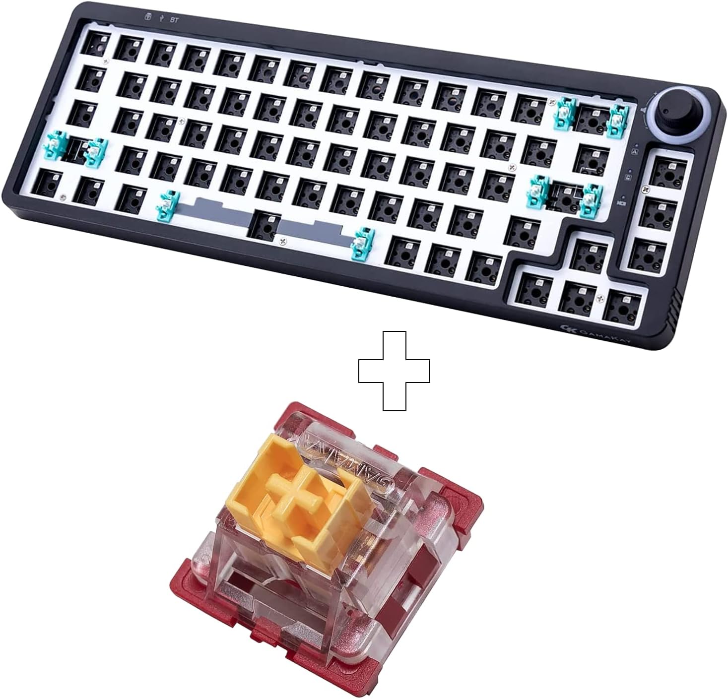 GK GAMAKAY Silent Linear Mechanical Keyboard with Phoenix Switch and ...