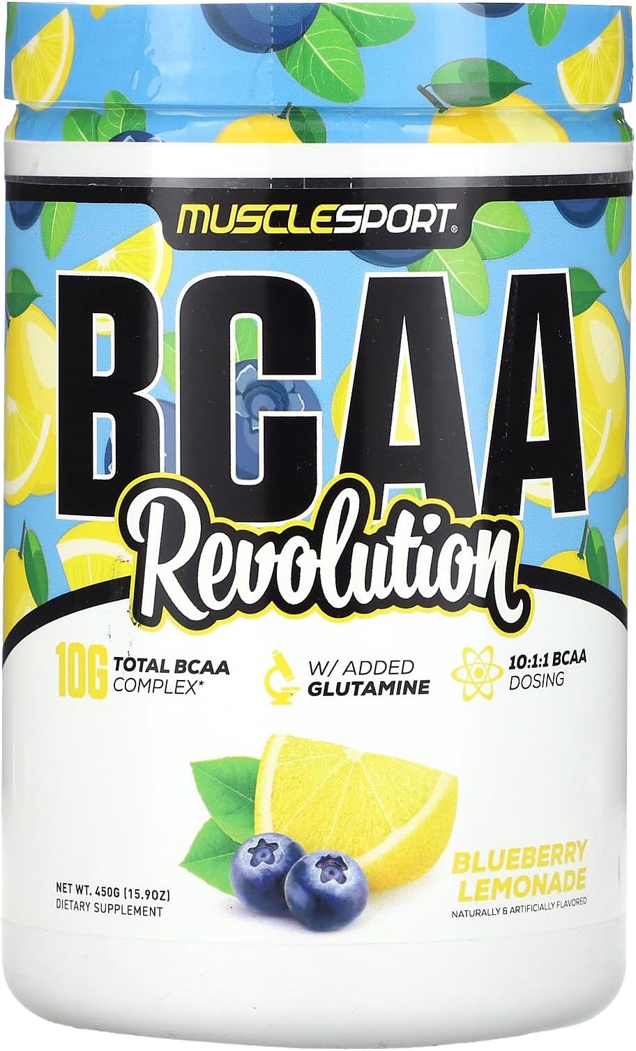 Amazon.com: Musclesport BCAA Revolution Amino Acid Powder Supplement ...