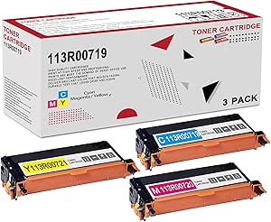 Amazon.com: 3 Pack 113R00719 113R00720 113R00721 C/M/Y Toner Cartridge ...