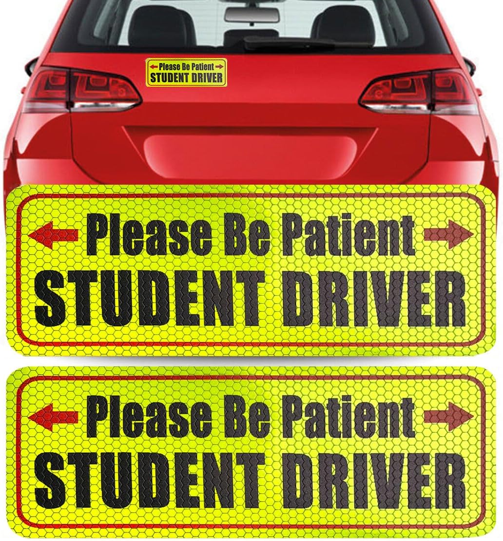 Amazon.com: 3 Pcs Student Driver Magnet for Car,Please Be Patient ...