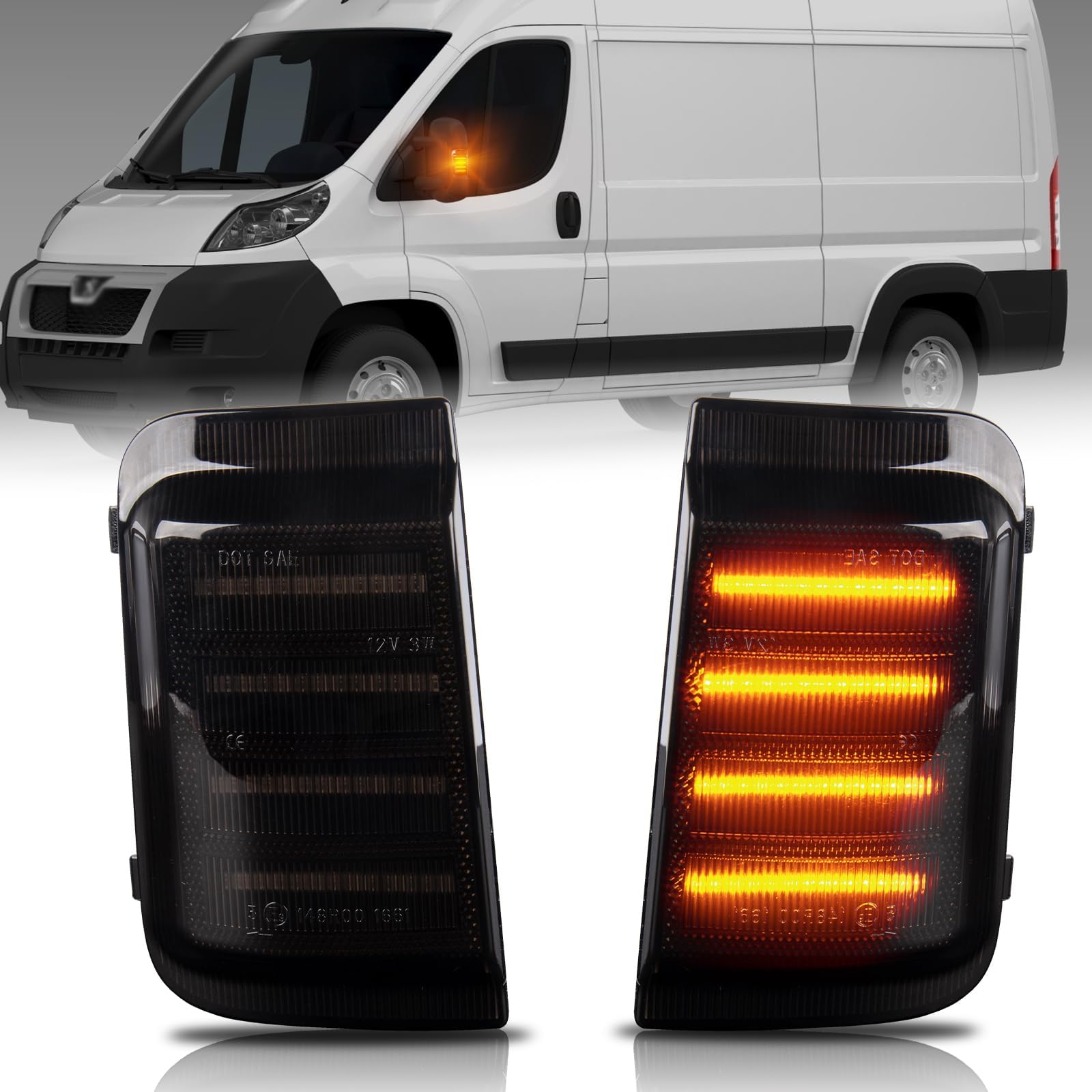 OZ-LAMPE LED Fahrtrichtungsanzeiger Spiegelblinker für Fiat Ducato Ram ...