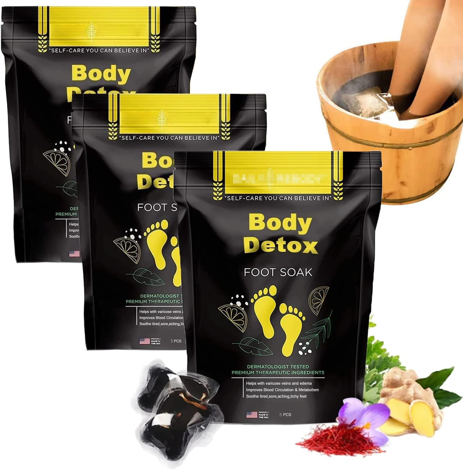 Amazon.com: 50Pcs Herbal Detox Cleansing Foot Soak Beads, Herbal Detox ...