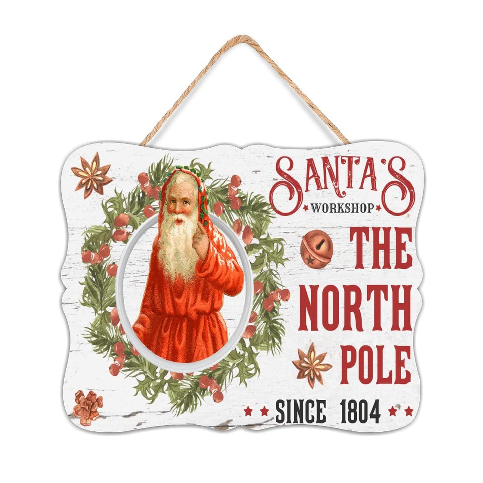 Santa Pallet Sign Santa Stop Here Sign, Personalised Christmas