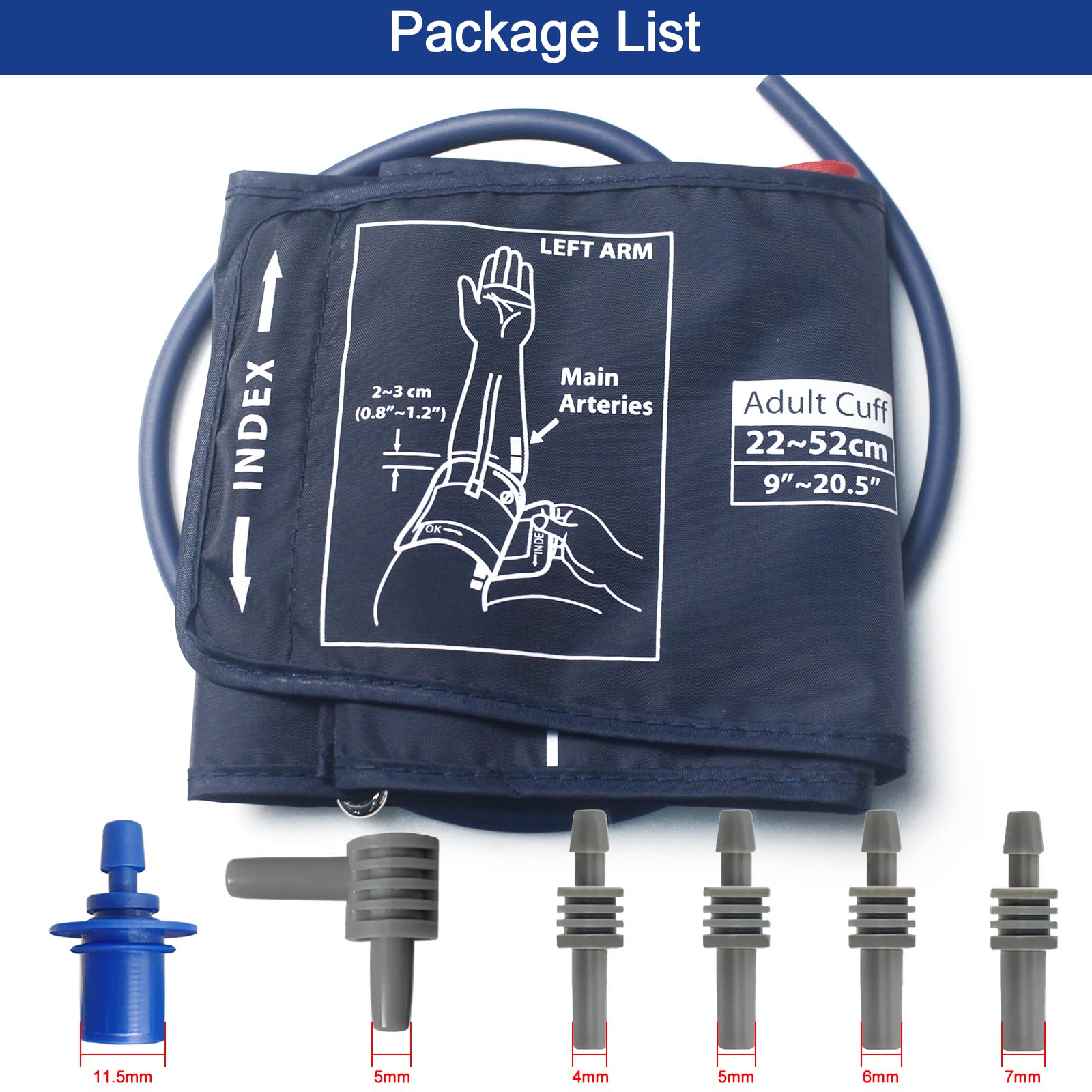 Snapklik.com : Extra Large Blood Pressure Cuff For Big Arms, ZIQING 8.7 ...