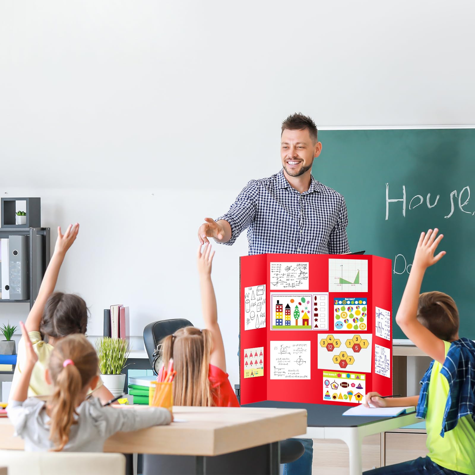 Snapklik.com : 5 Pack Trifold Poster Board, IKAYAS 24" X 16" Double ...