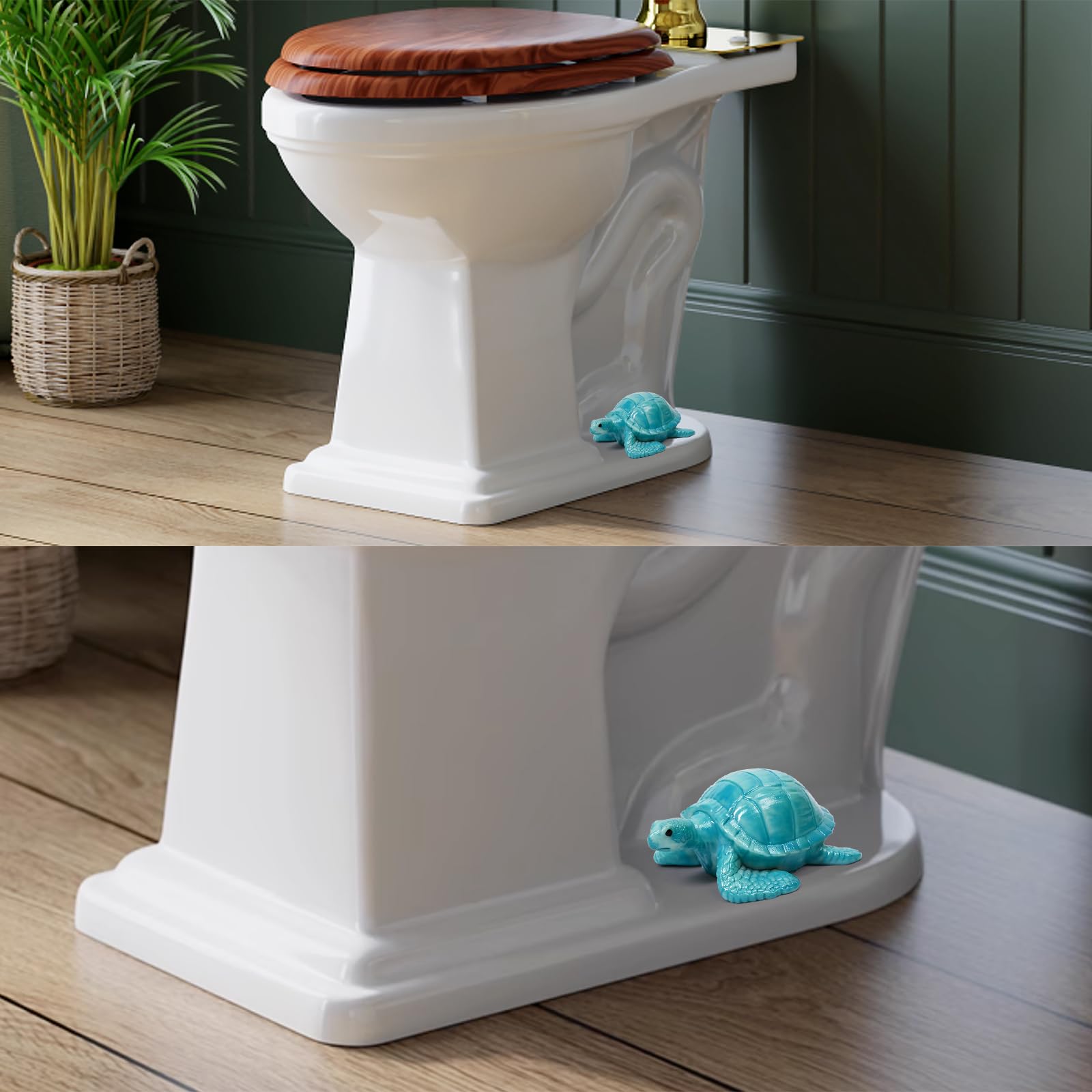 Sea Turtle Toilet Bolt Covers