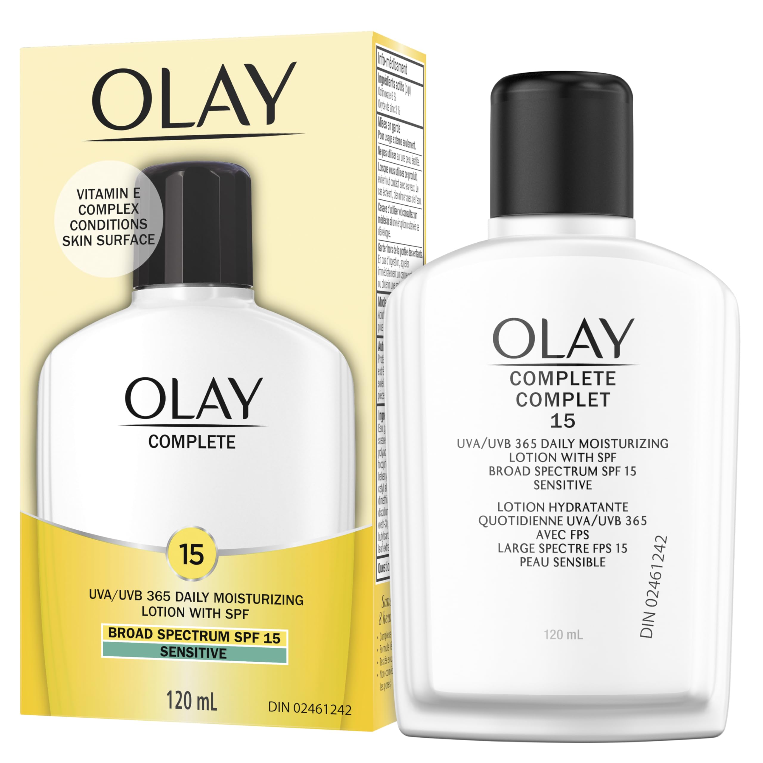Olay Complete Daily Moisturizing Lotion with Sunscreen Broad Spectrum ...