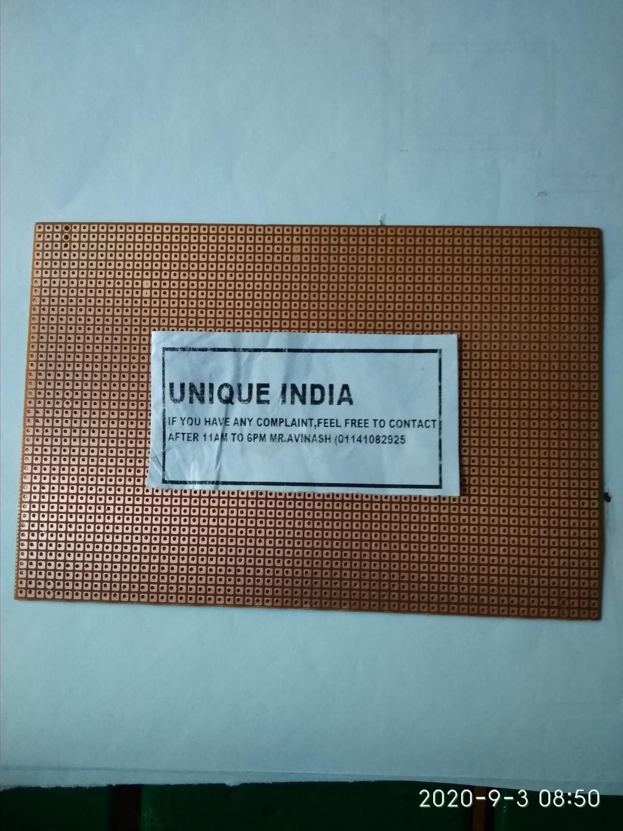 Unique India General Purpose PCB Perforated Zero PCB Test Board (6 x 4 ...
