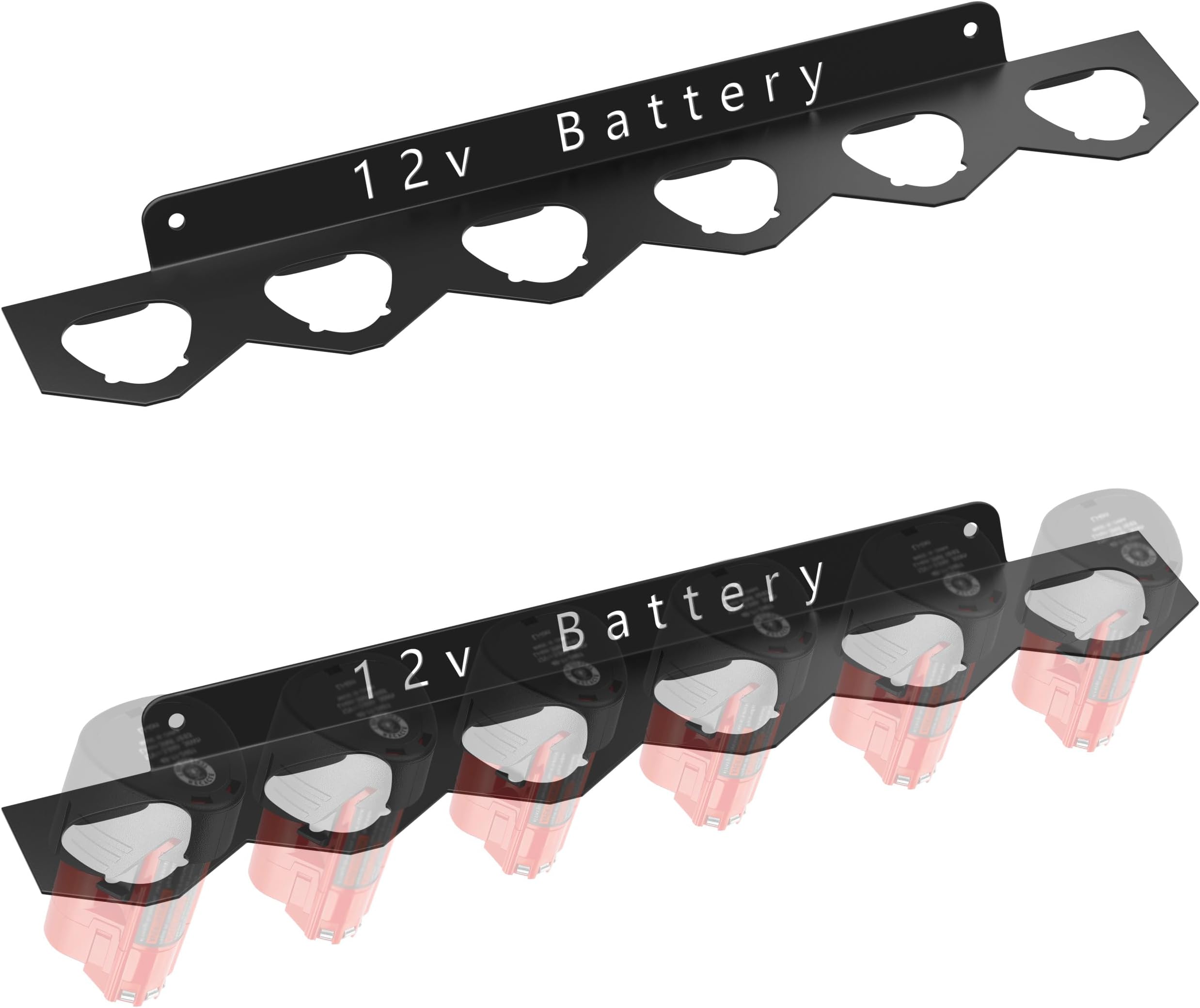 Amazon.com : Herbert-fty Metal Battery Holder for Milwaukee M12,Durable ...