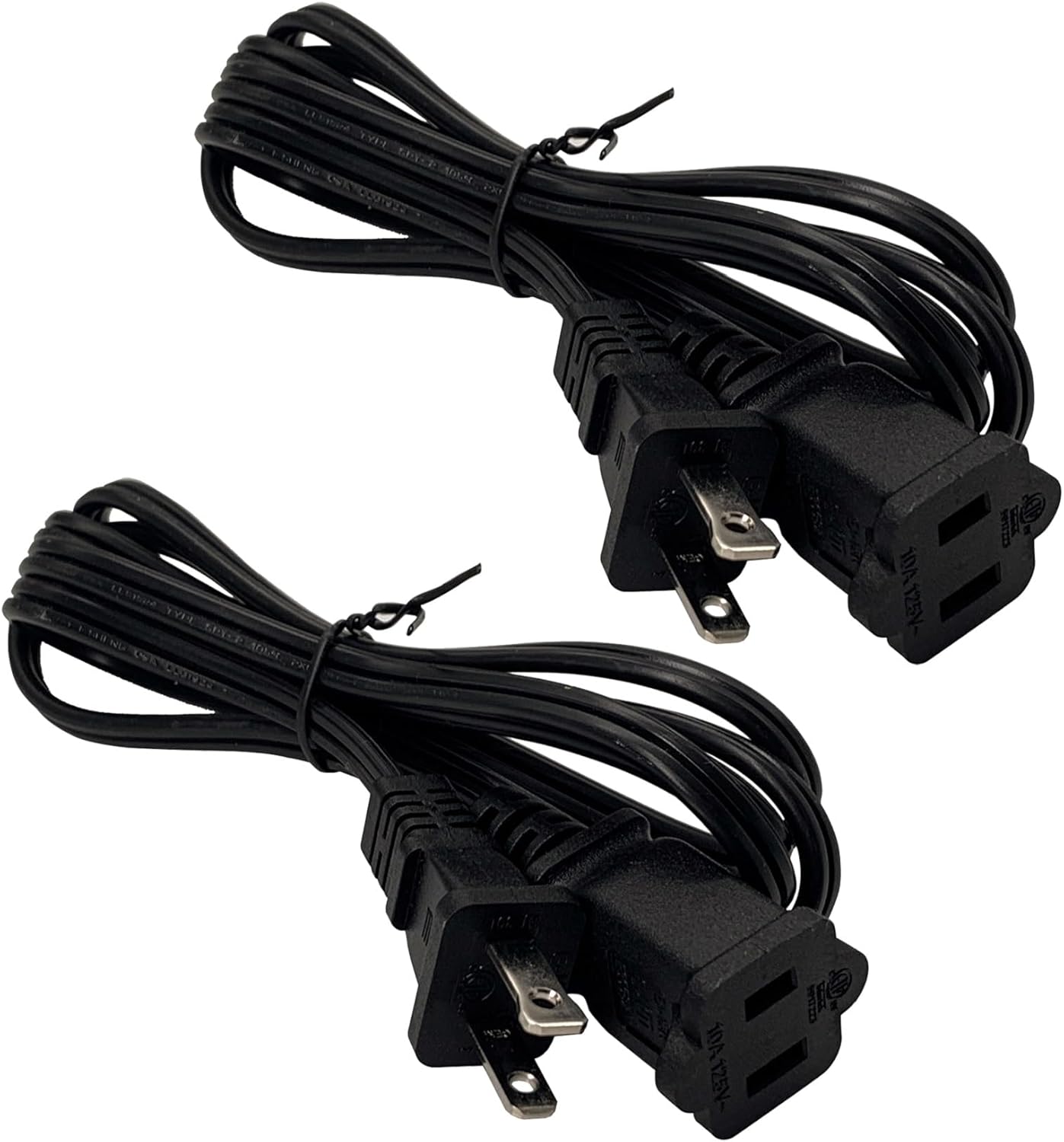 Amazon.com: Short Extension Cord 5 Ft, 2 Prong Male Female Extension ...