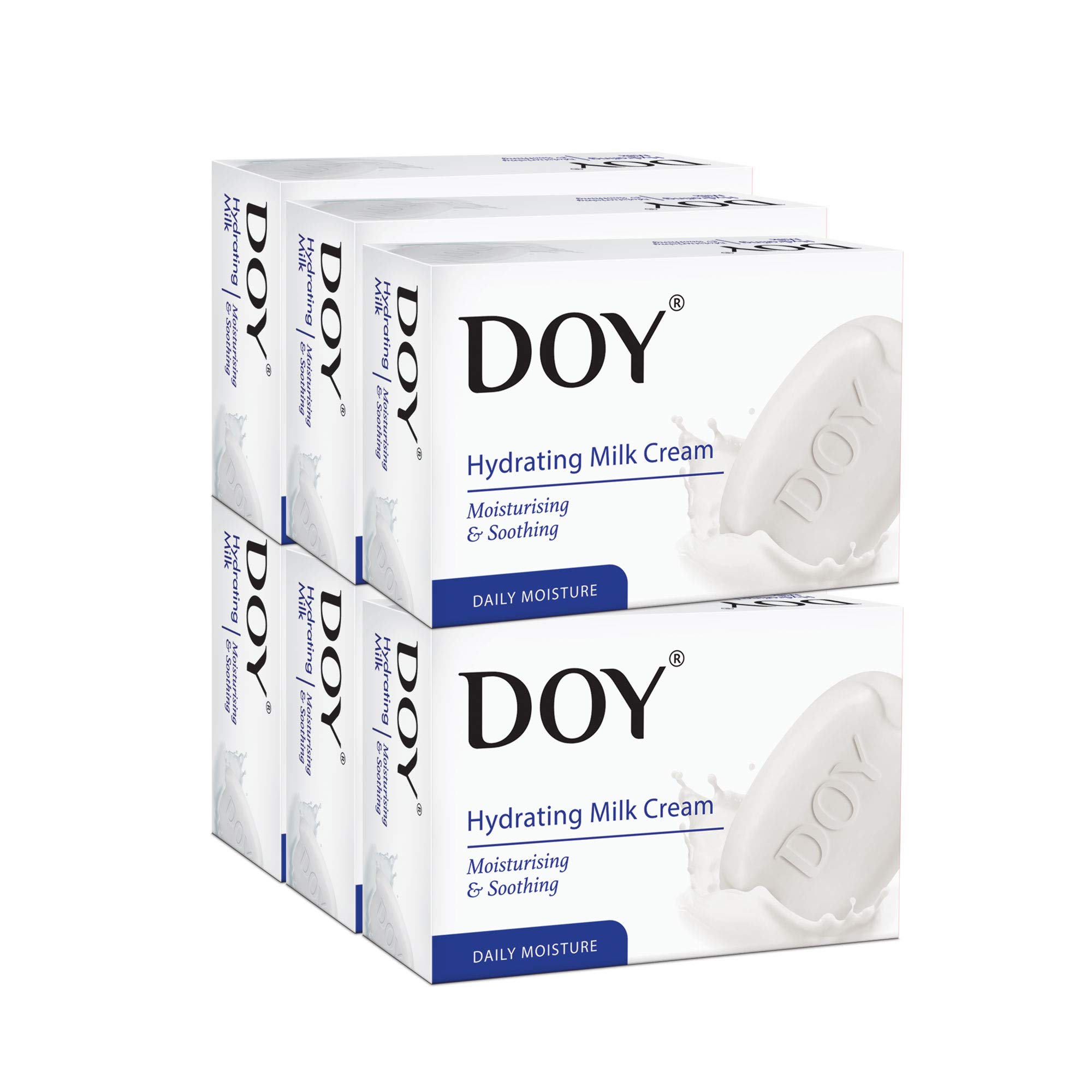 Buy Doy Hydrating Milk Cream Soap, 125 g (Pack of 6) Online at Low ...