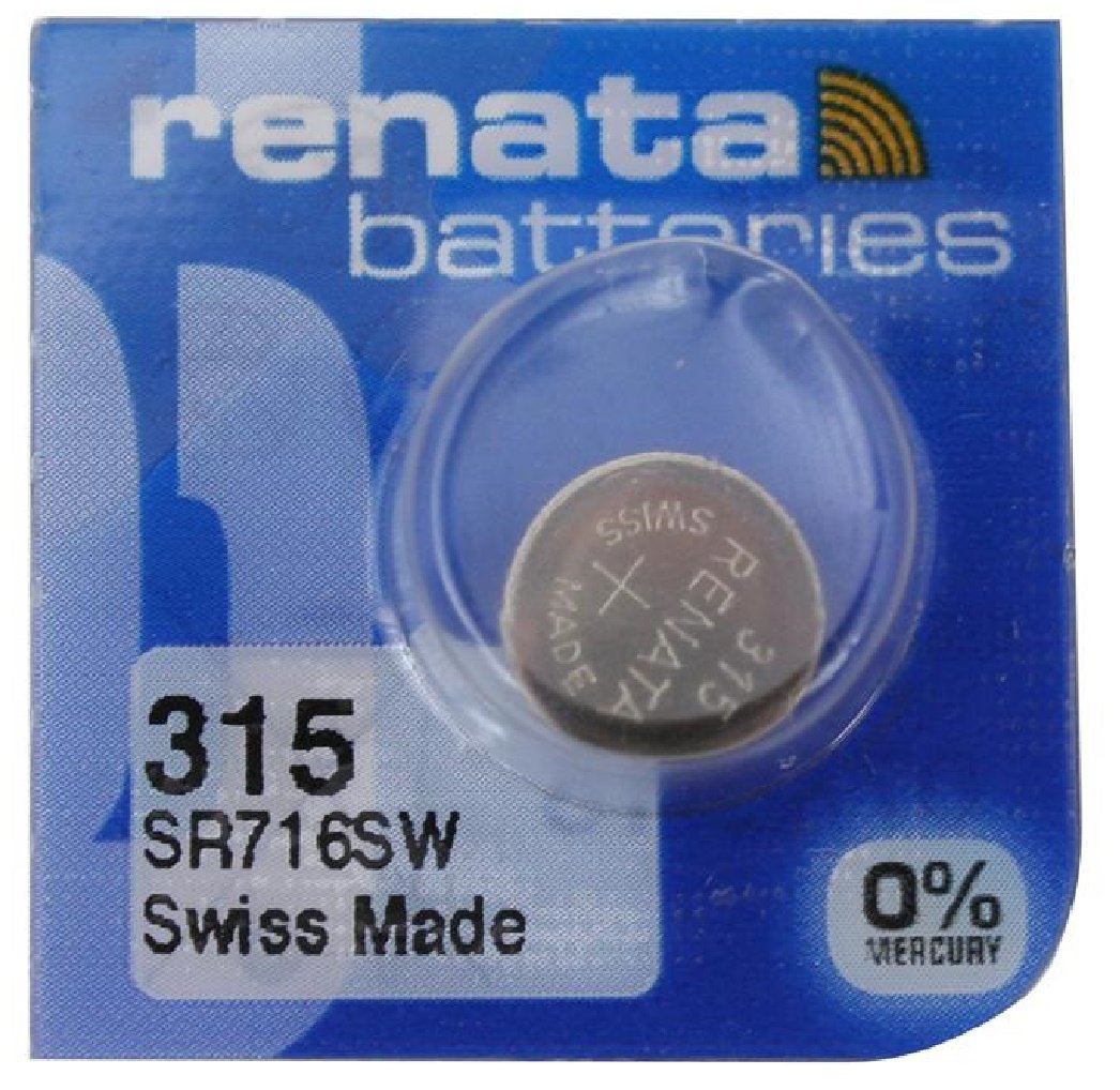 Amazon.com: Renata 315 SR716SW Batteries - 1.55V Silver Oxide 315 Watch ...