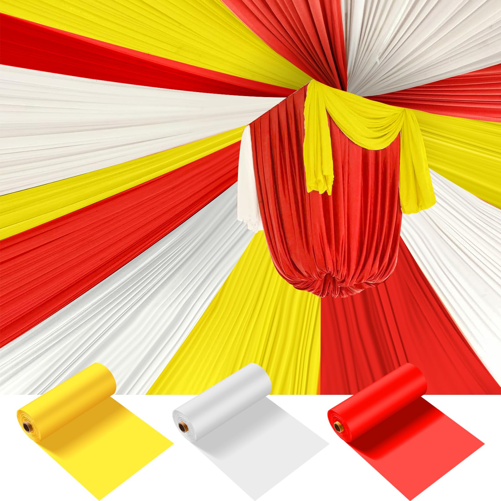 Amazon.com: Blulu 3 Pcs 40'' x 100' Plastic Table Cover Roll Disposable ...