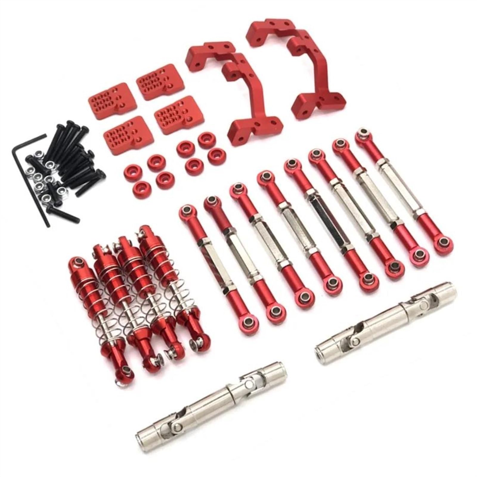 Wpl C54 Upgrades WPL C14 C24 Metal Axle Upgrade Kit - Titanium Chassis ...