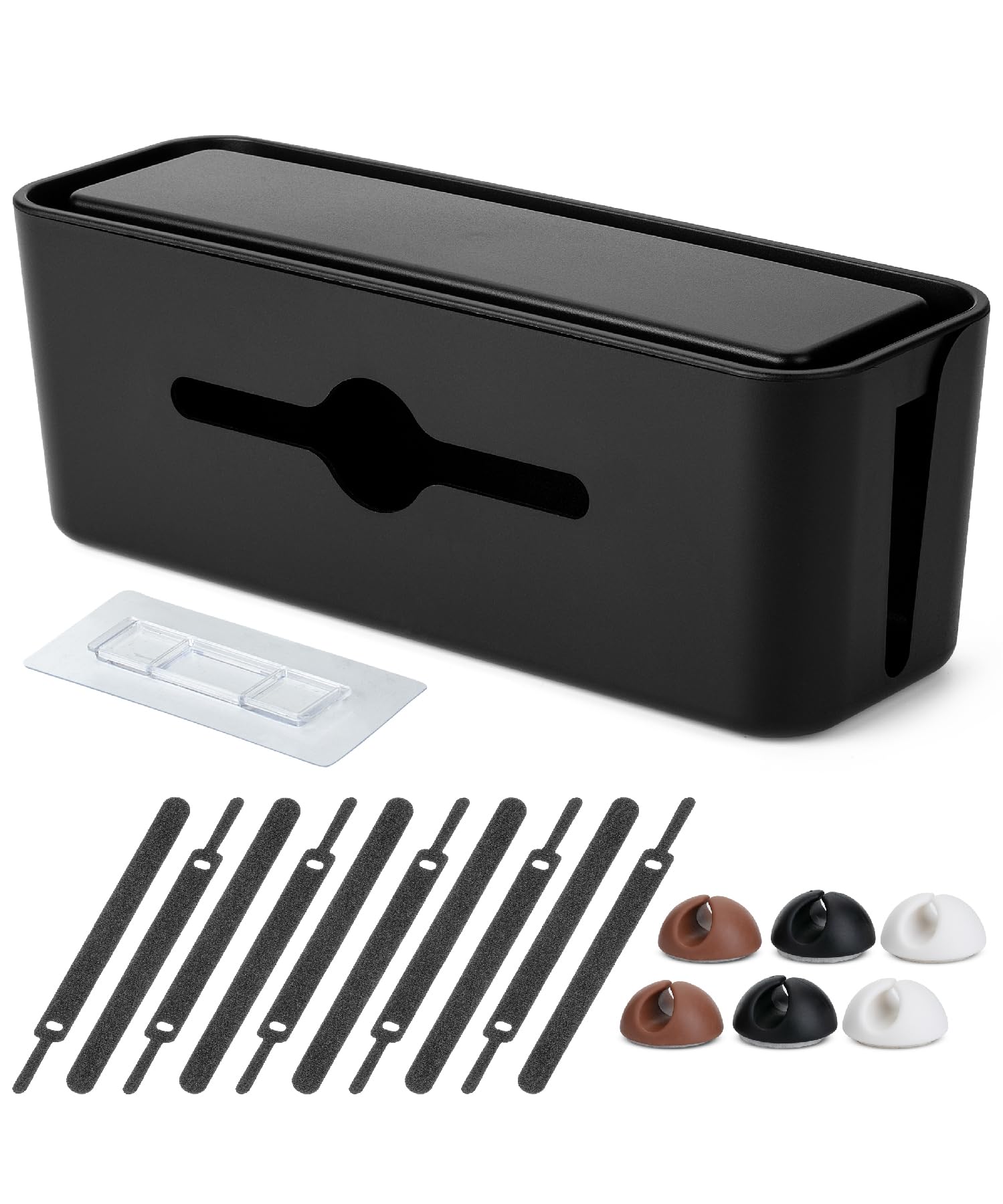 Amazon.com: Bates- Cable Management Box, Small, Cable Organizer Box ...
