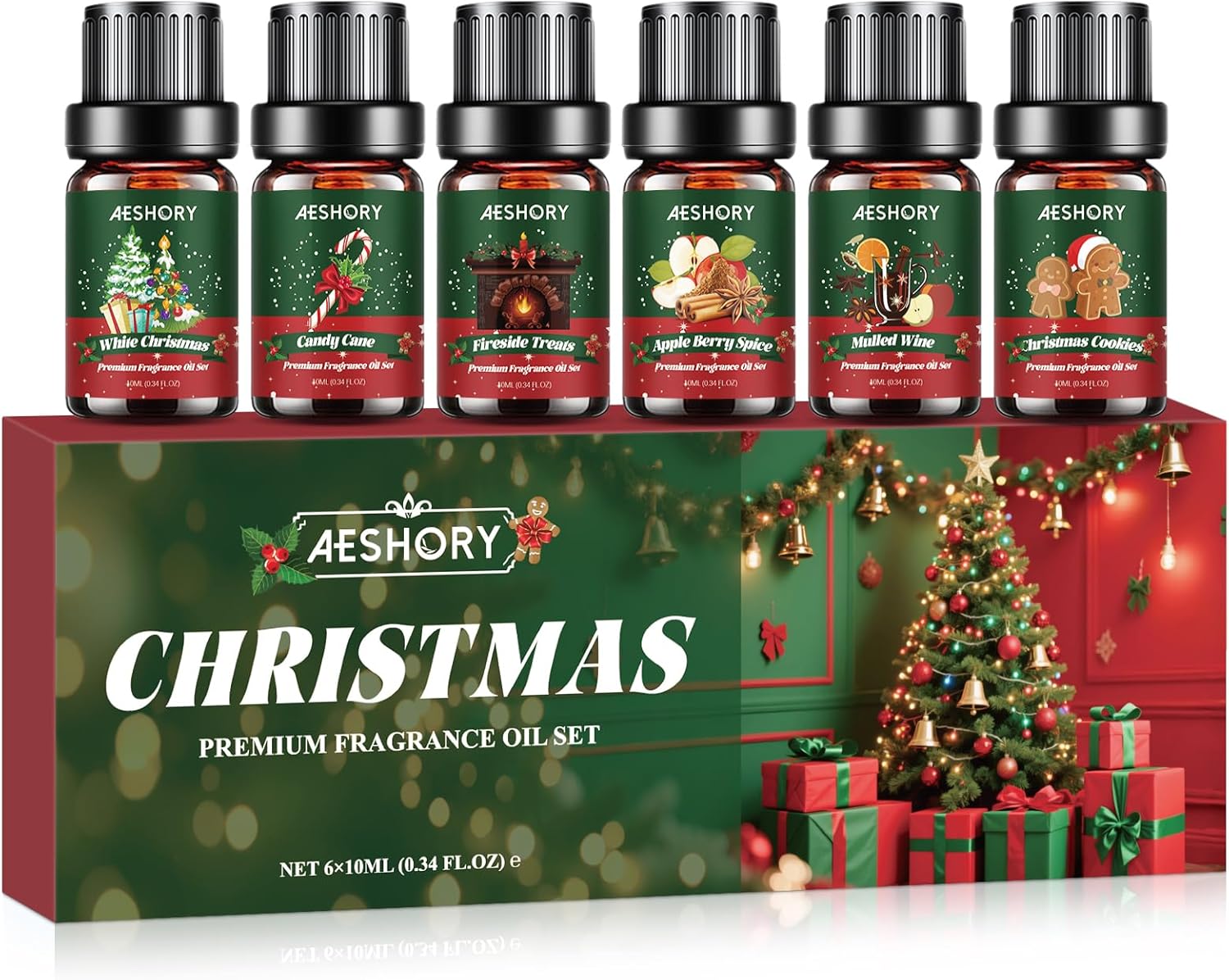 Amazon.com: Christmas Fragrance Oil Set, 6 Premium Winter Essential ...